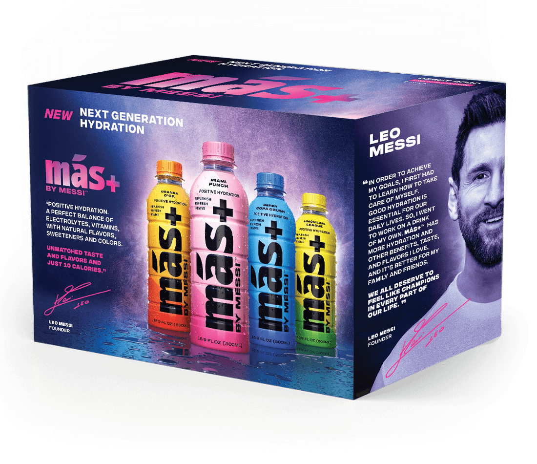 Limited-Edition Commemorative Launch Pack | Más+ by Messi